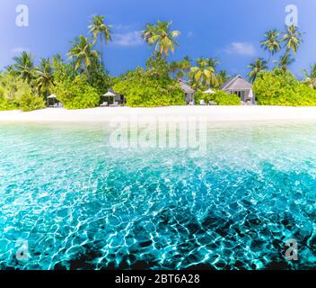 Amazing nature landscape tropical beach and sea on background colorful ...