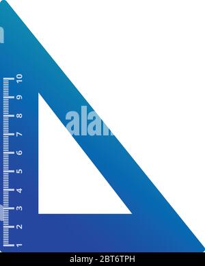 Plastic angle ruler icon. Cartoon of plastic angle ruler vector icon ...