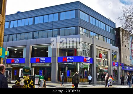 Metro Bank, city centre, Cardiff, Wales UK Stock Photo - Alamy
