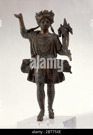 ESTATUA DE UN LAR EN BRONCE-DIOS DEL HOGAR-LORA DEL RIO-ROMANO ...