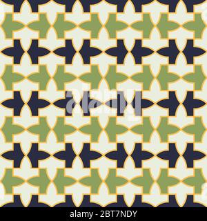 Pattern from the Alhambra palace. Traditional islamic geometric pattern ...