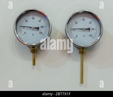 Industrial measuring device with monitor Stock Photo - Alamy