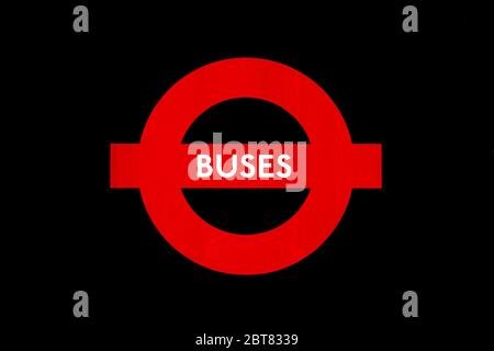 London Bus Stop Sign; Transport for London: TFL Stock Photo - Alamy