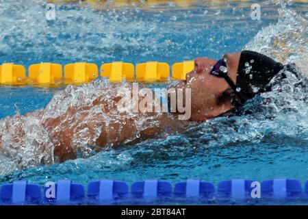 Marcus Rogan of Autriche 1/2 Finale 200 M Dos Men during the Swimming ...