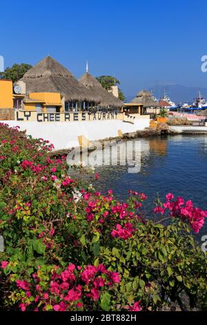 Restaurant, Manzanillo City, Colima State, Mexico Stock Photo - Alamy