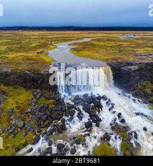 Oxarafoss waterfall Thingvellir Park Iceland Stock Photo - Alamy