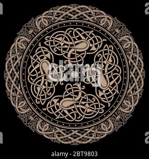 Ancient celtic mythological symbol of bird. Celtic knot ornament Stock ...