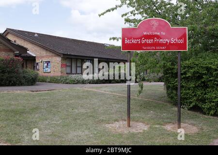 A general view of Beckers Green Primary School in Braintree during the COVID-19 pandemic and ...