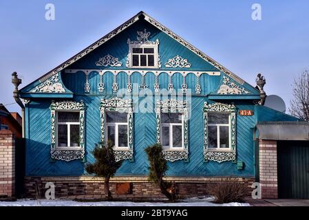 Traditional russian dacha house. Vladimir, Russia Stock Photo - Alamy