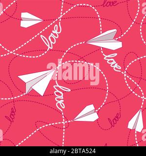 Tangled lines seamless pattern. Dashed lines texture. Repeating abstract background with dashed ...