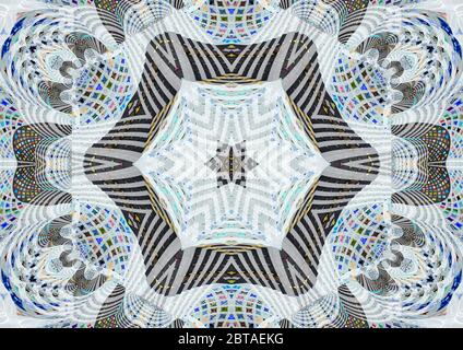 Mandalas inspired by the Cathedral Window Quilt by Viola Canady held by ...