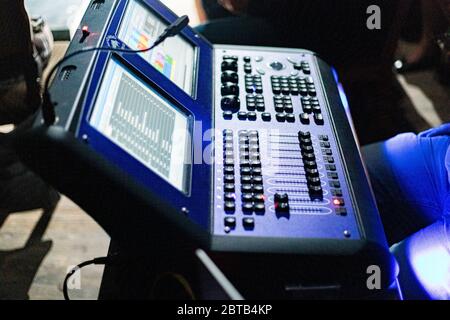 digital remote control for stage lighting Stock Photo - Alamy