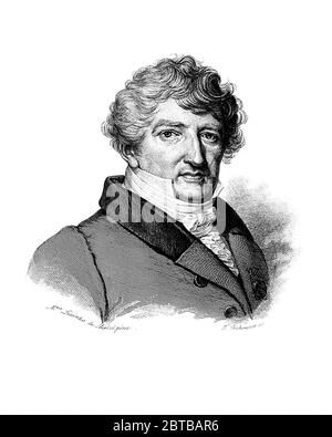 Georges Baron de Cuvier (1769-1832), French naturalist and co-founder ...
