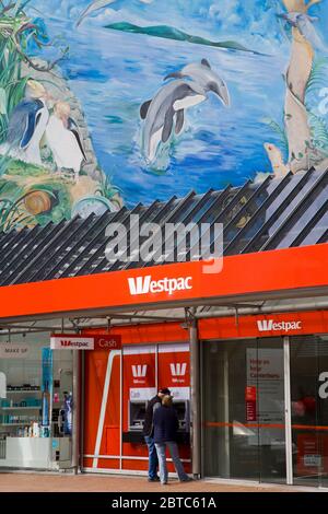 Mural on George Street,Dunedin,Central Business District,Otago District ...