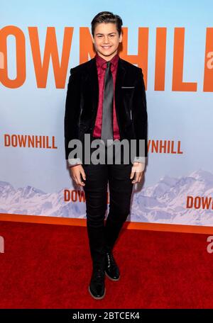 Actor Ammon Jacob Ford attends the premiere of "Downhill" at the SVA ...