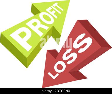 Profit Loss- An Illustration of a Profit Loss Chart Stock Vector Image ...