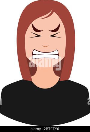 angry woman avatar character Stock Vector Image & Art - Alamy
