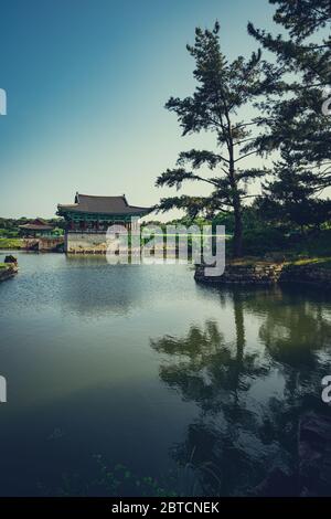 Donggung Palace and Wolji Pond, also known as Anapji in Gyeongju ...