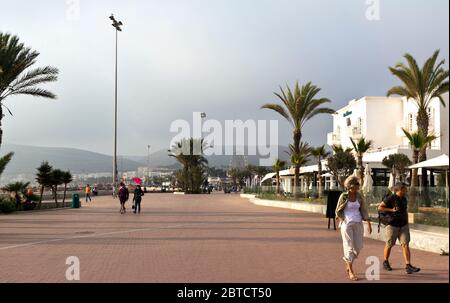 Coastal Promenade in Agadir, Morocco Stock Photo - Alamy