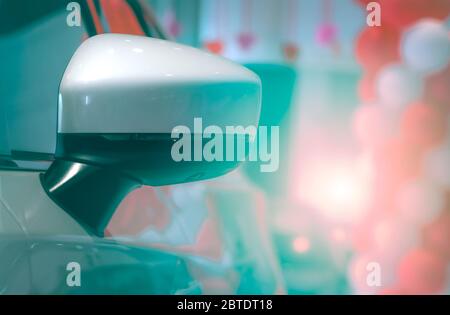 Wing mirror on a modern luxury sports car Stock Photo - Alamy
