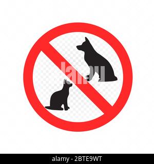 do not enter with cats and dogs sign Stock Vector Image & Art - Alamy