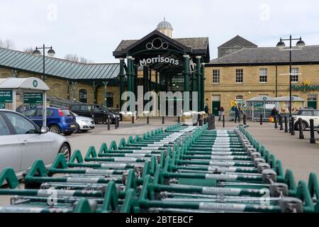 Morrisons Supermarket in Sheffield, Hillsborough Barracks Stock Photo ...