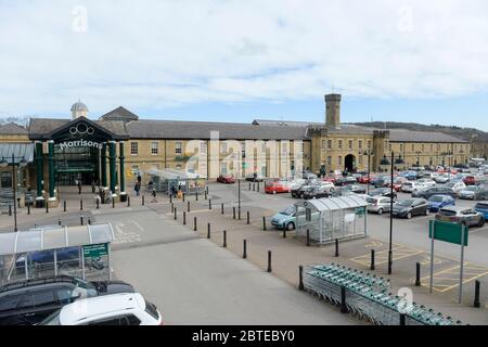 Morrisons Supermarket in Sheffield, Hillsborough Barracks Stock Photo ...