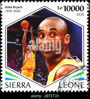 Portraits of Kobe Bryant on a postage stamp Stock Photo - Alamy