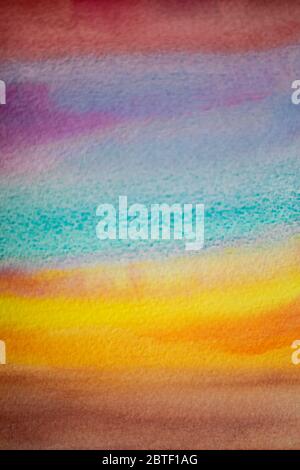 Abstract watercolor bright background with different colorful wave ...