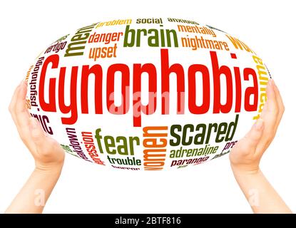 Gynophobia fear of women word cloud concept on white background Stock ...