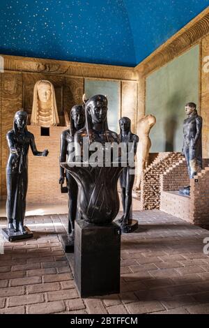 serapeo reconstruction of Villa Adriana, Tivoli, Gregorian Egyptian ...