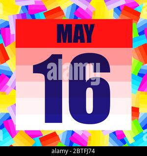 May 16 icon. For planning important day. Banner for holidays and ...