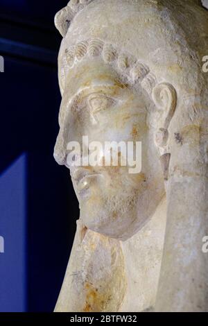 Carthagin sarcophagus of the winged priestess, Carthage, necropolis of ...