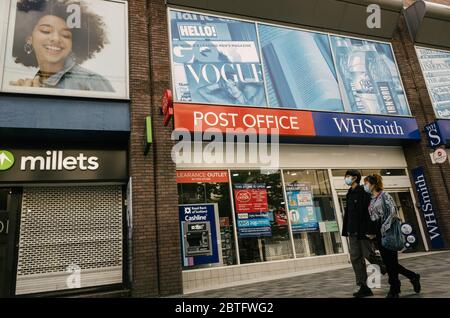 WH Smith lockdown. masks Stock Photo - Alamy