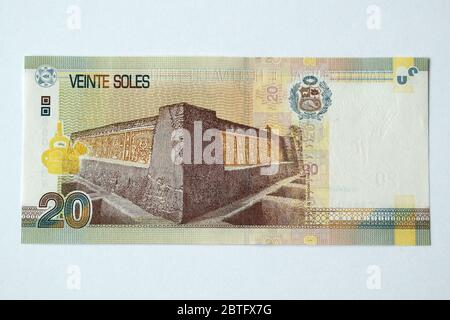 twenty sols, Peruvian sol, Peruvian currency, Peruanischer Sol ...