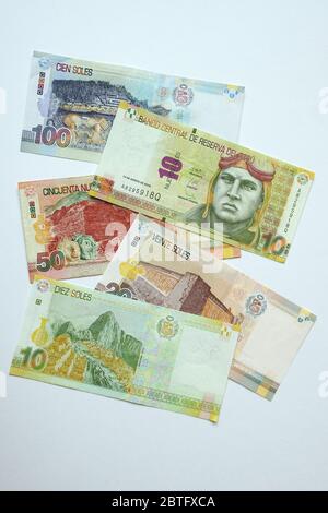 Peruvian sol, Peruvian currency, Peruanischer Sol, banknote, PEN, Peru ...
