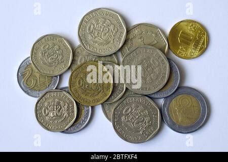 Peruvian sol, Peruvian currency, Peruanischer Sol, PEN, coins, Peru ...