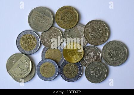 Peruvian sol, Peruvian currency, Peruanischer Sol, PEN, coins, Peru ...