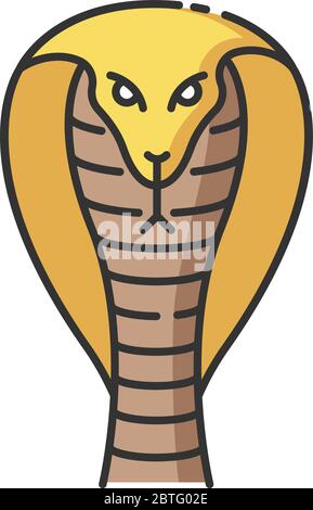vector logo Cobra head - color illustration design Stock Vector Image ...
