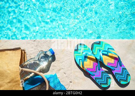 Summer suntan concept, flat lay Stock Photo - Alamy