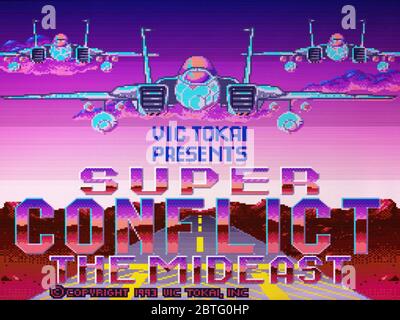 Super Conflict The Mideast - SNES Super Nintendo - Editorial use only ...