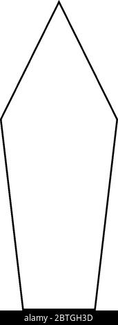 Five Sided Polygon, all sides are unequal in length and interior angles ...