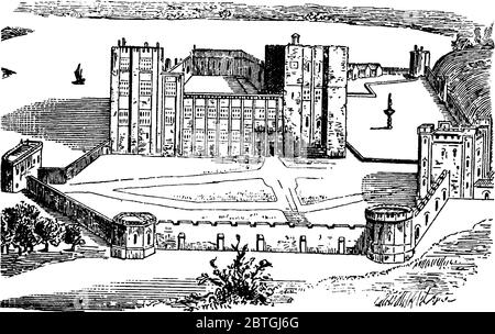 Front view of a castle Stock Vector Image & Art - Alamy