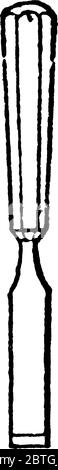 A typical representation of a firmer chisel, generally used for carving ...