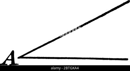 Vector illustration of 90 degree angle mathematical graph Stock Vector ...