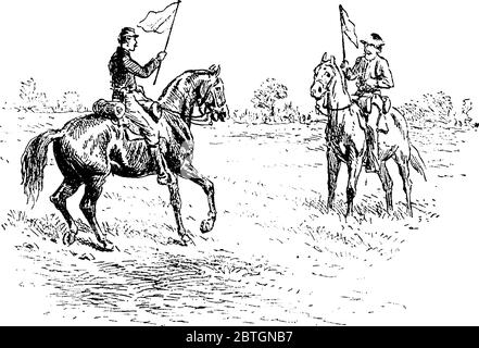 The picture depicts civil war soldiers foraging through the enemy's ...