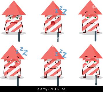 Cartoon character of fire with sleepy expression Stock Vector Image ...