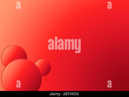 Trending Red Gradient Circles With Gradient Background, For Wall Art ...