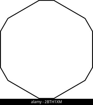 Twelve Sided Polygon, all sides are unequal in length and interior ...
