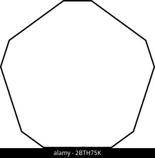 Twelve Sided Polygon, all sides are unequal in length and interior ...